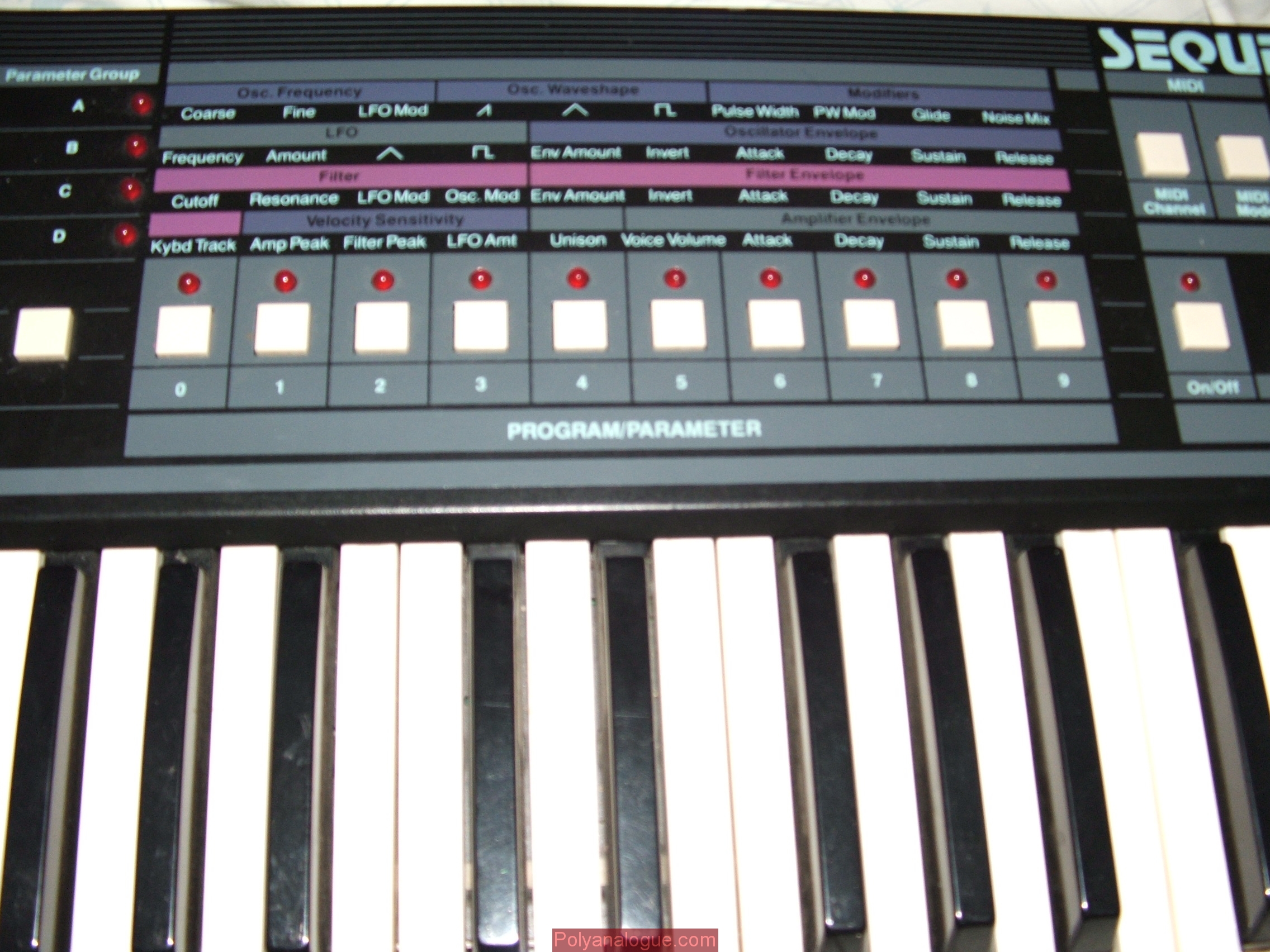 The Sequential Multitrak is one of Sequential last synthesizers.